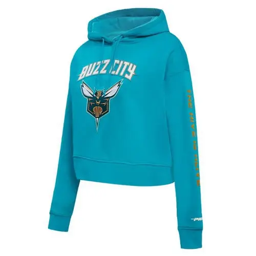 PRO STANDARD Charlotte Hornets 2023/24 City Edition Cropped Pullover Hoodie