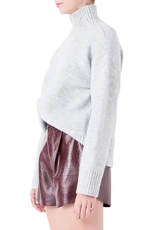 GREY LAB Turtleneck Sweater - Grey