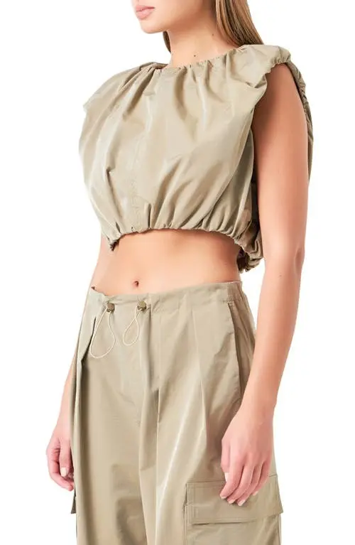 GREY LAB Sleeveless Crop T-shirt