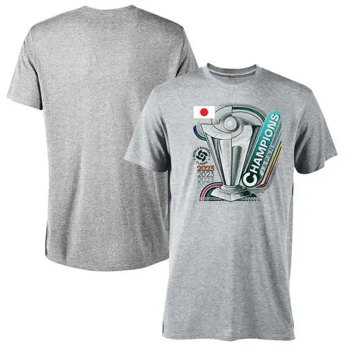 LEGENDS MERCHANDISE Legends Japan Baseball 2023 World Baseball Classic Champions Tri-blend T-shirt - Gray