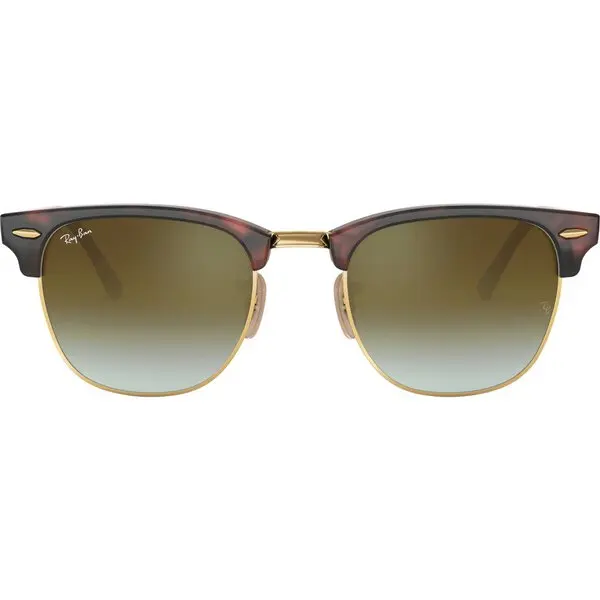 Ray-ban 49mm Clubmaster Sunglasses - Green Flash
