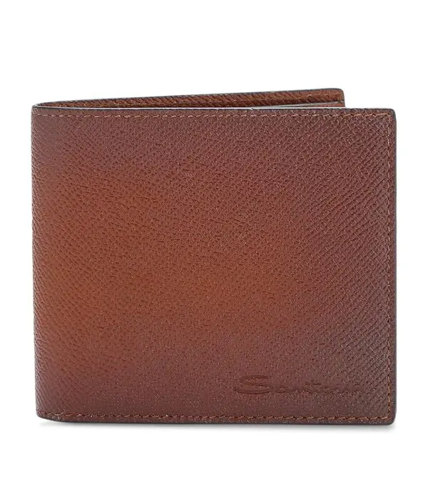 Santoni Leather Wallet - Brown