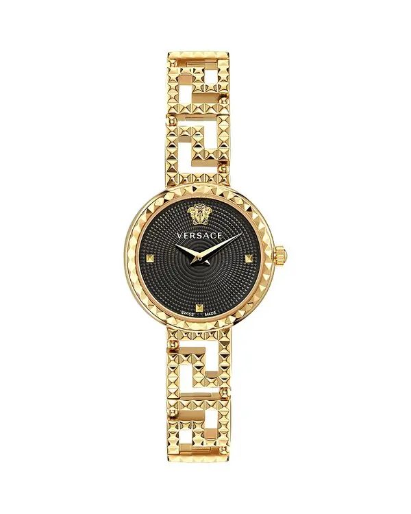 Versace Greca Goddess Watch - Black/gold