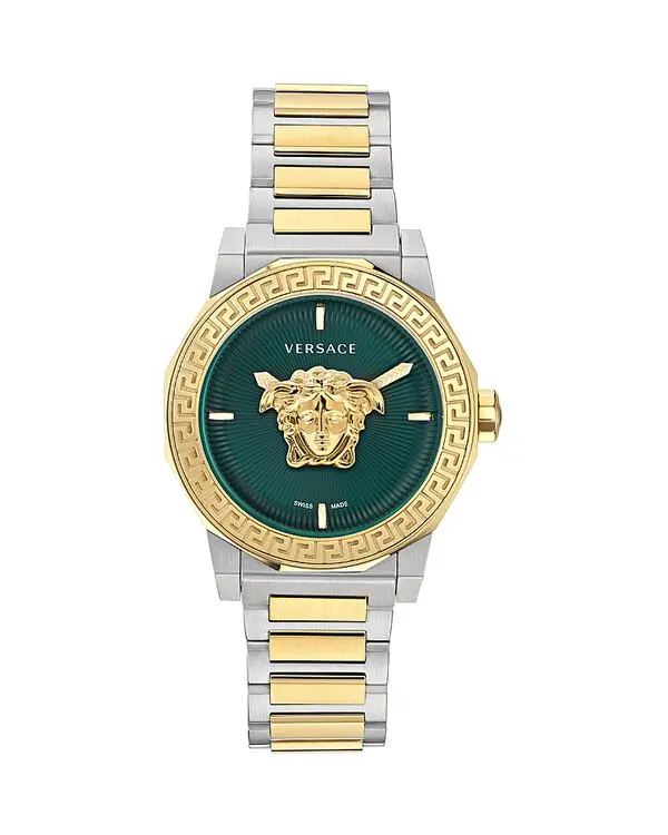 Versace Medusa Deco 38mm Watch - Green/two-tone
