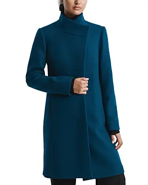 REISS Mia Wool Blend Mid Length Coat