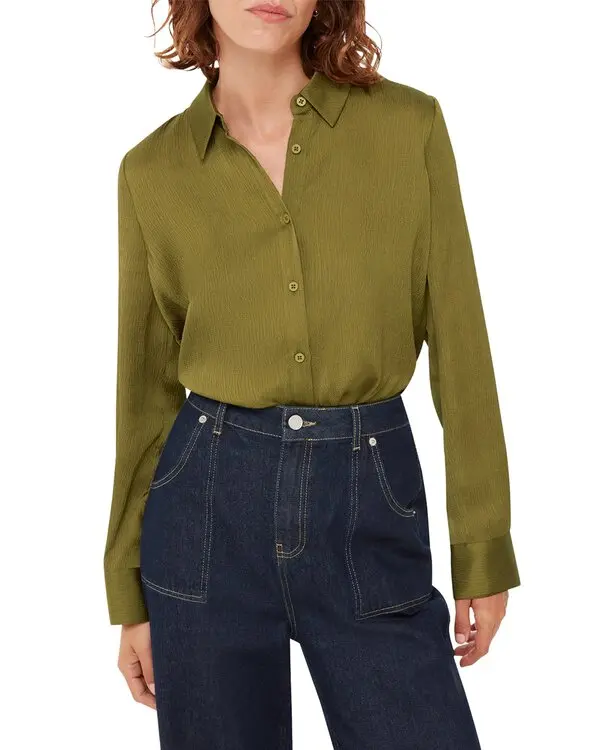 Whistles Molly Satin Shirt