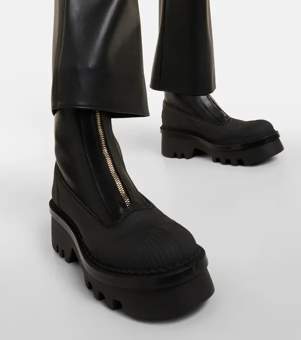Chloé Raina Leather Ankle Boots