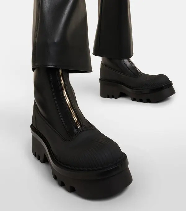 Chloé Raina Leather Ankle Boots