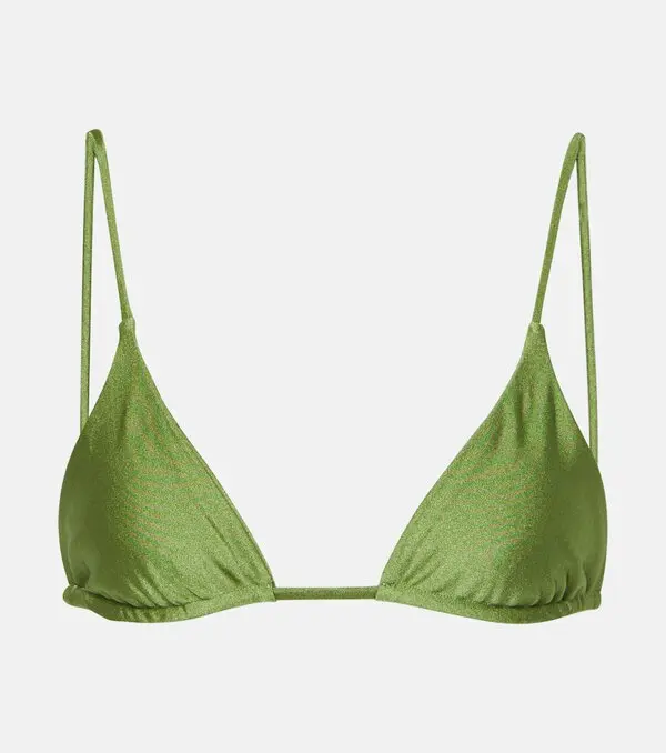 Jade Swim Via Bikini Top - Green