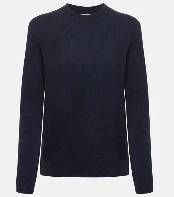 Bottega Veneta Cashmere And Leather Sweater - Blue