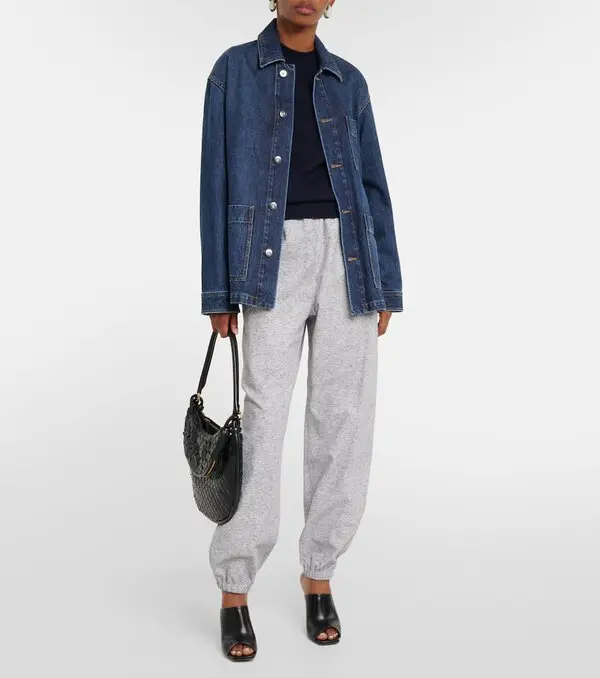 Bottega Veneta Cashmere And Leather Sweater - Blue
