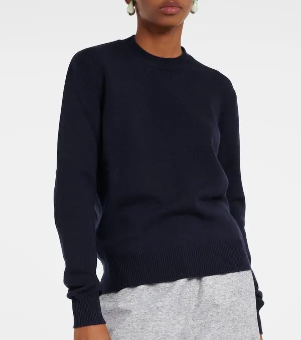 Bottega Veneta Cashmere And Leather Sweater - Blue