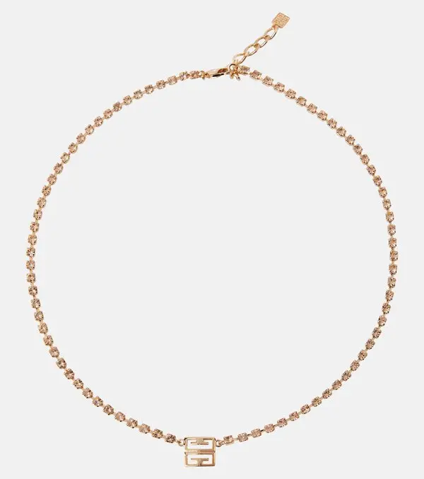 Givenchy 4g Crystal-embellished Necklace - Pink