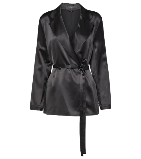 JOSEPH Joubert Silk Satin Jacket - Black