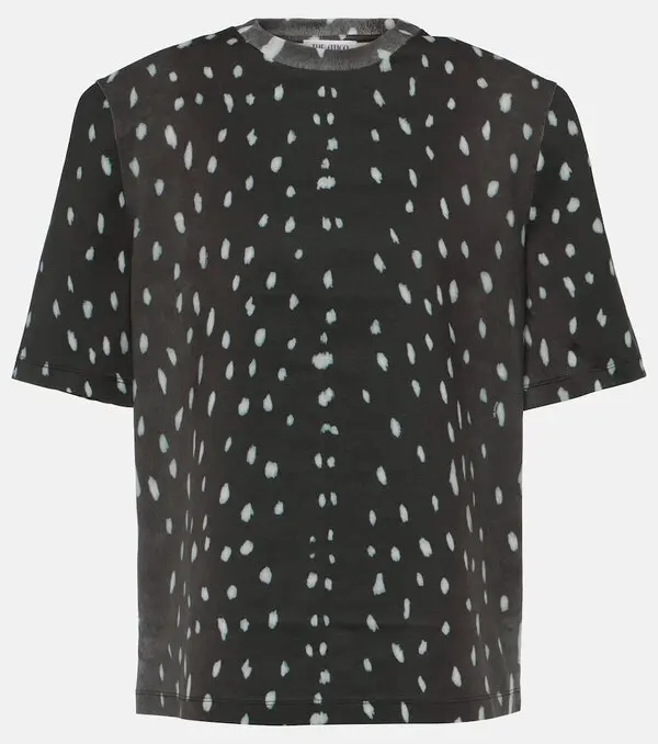 Attico Printed Cotton T-shirt