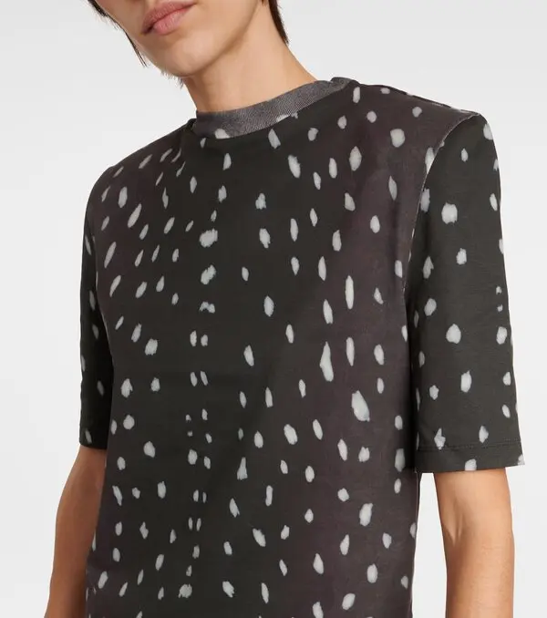 Attico Printed Cotton T-shirt