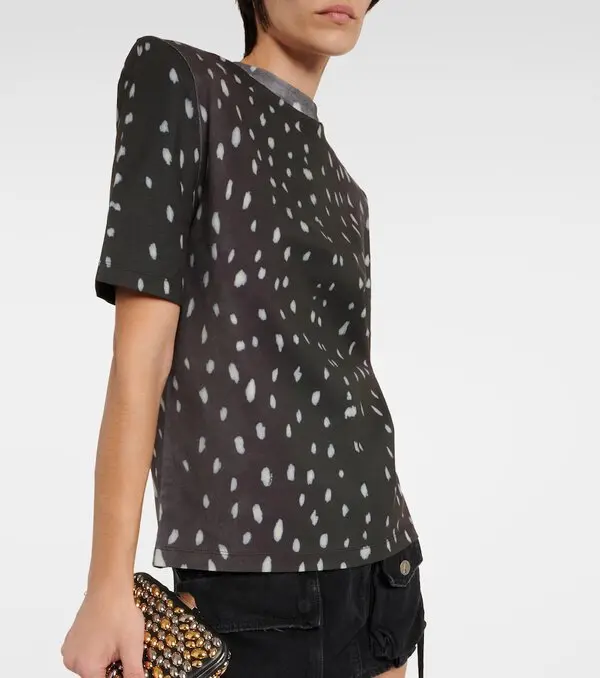 Attico Printed Cotton T-shirt