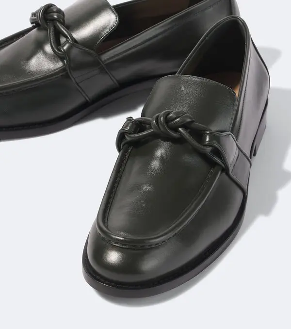 Bottega Veneta Astaire Leather Loafers - Green