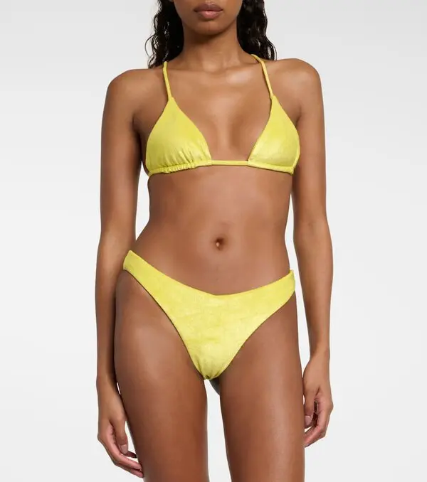 Jade Swim Via Bikini Top - Yellow