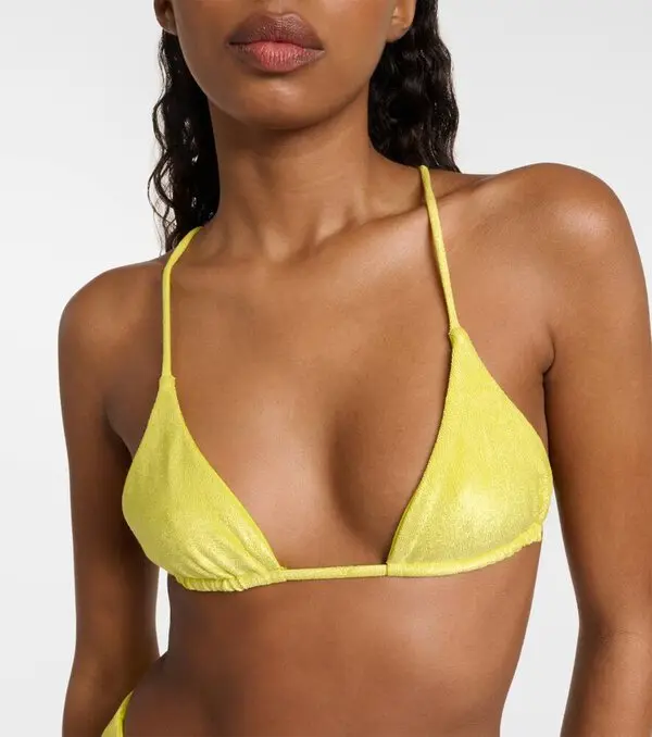 Jade Swim Via Bikini Top - Yellow
