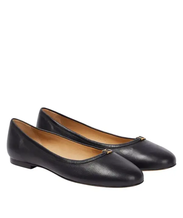 Chloé Marcie Leather Ballet Flats