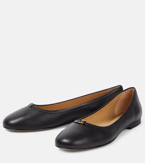 Chloé Marcie Leather Ballet Flats