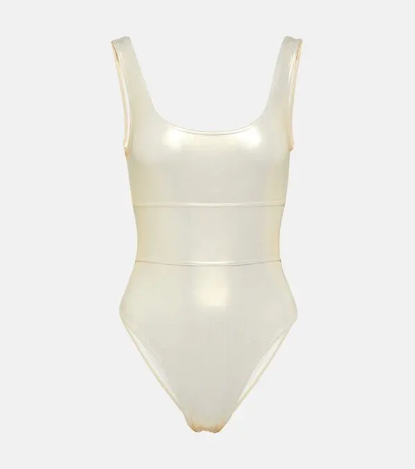 Melissa Odabash Perugia Metallic Swimsuit - Gold