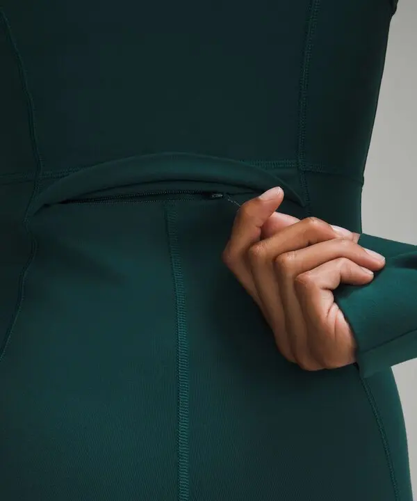 Lululemon Define Long-Sleeve Bodysuit 28" Luon - Storm Teal | Editorialist