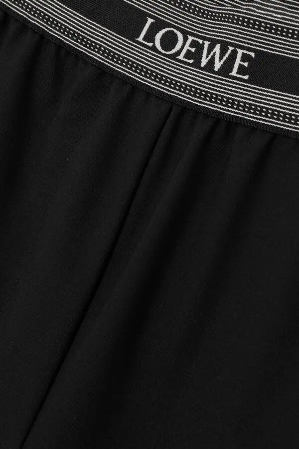 Loewe Jacquard-trimmed Wool Culottes
