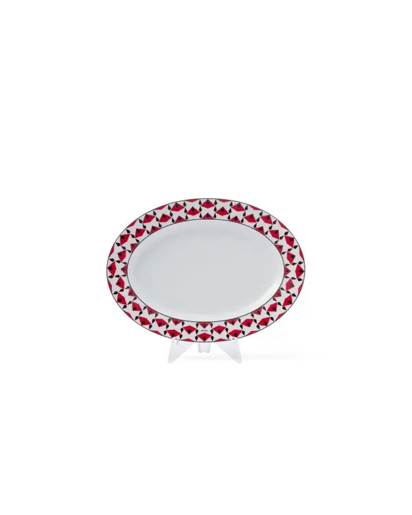 Prada Small Porcelain Plate - Black