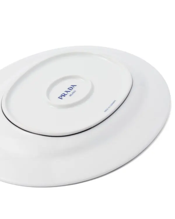 Prada Small Porcelain Plate - Black