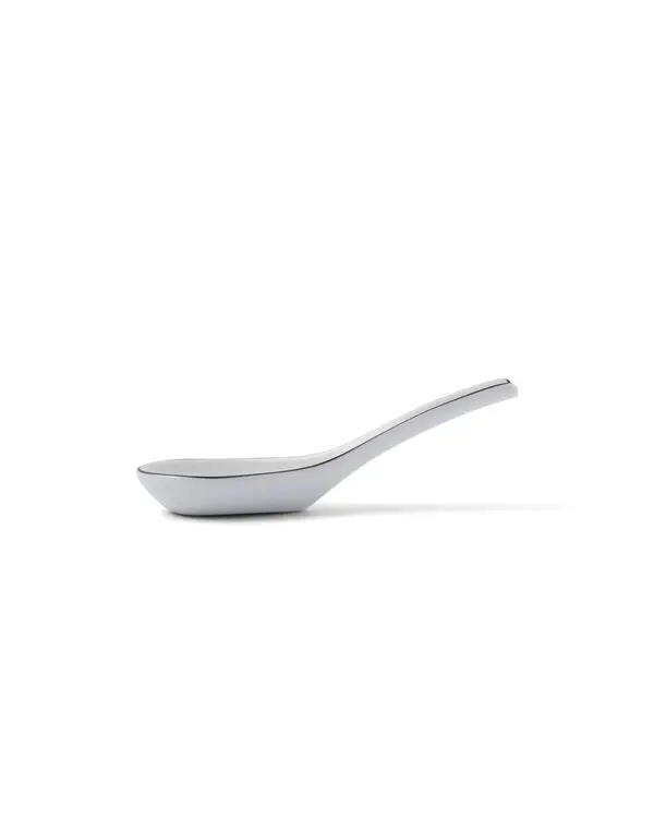 Prada Set Of Two Porcelain Spoons Checkerboard