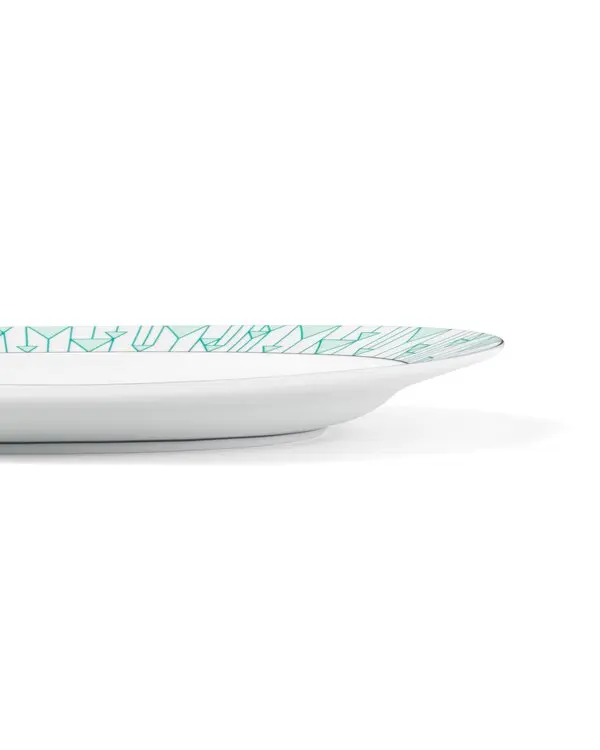 Prada Medium Porcelain Serving Plate - Green