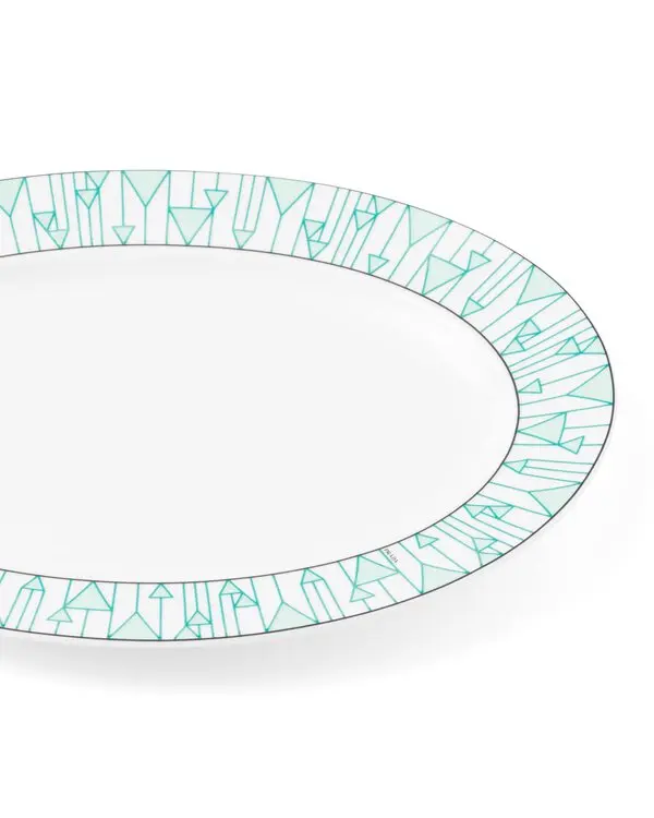Prada Medium Porcelain Serving Plate - Green