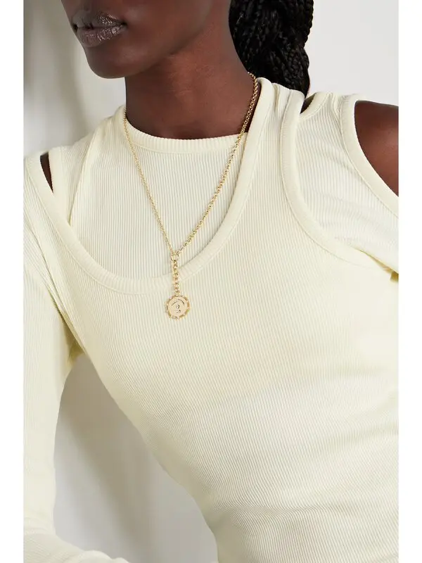 FOUNDRAE Pause Medium Mixed Belcher Extension 18-karat Diamond Necklace