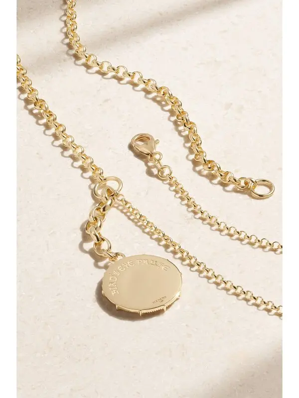 FOUNDRAE Pause Medium Mixed Belcher Extension 18-karat Diamond Necklace