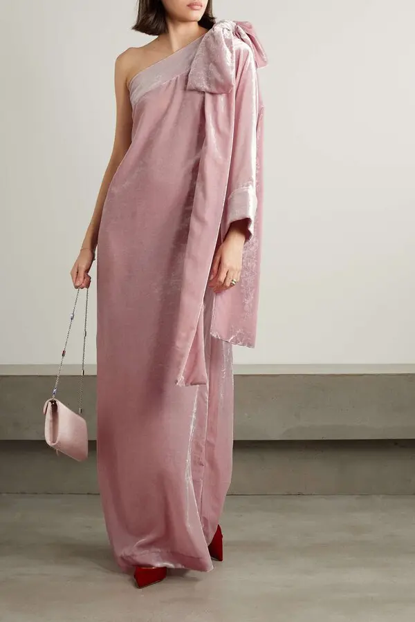 Bernadette Nel One-sleeve Velvet Gown