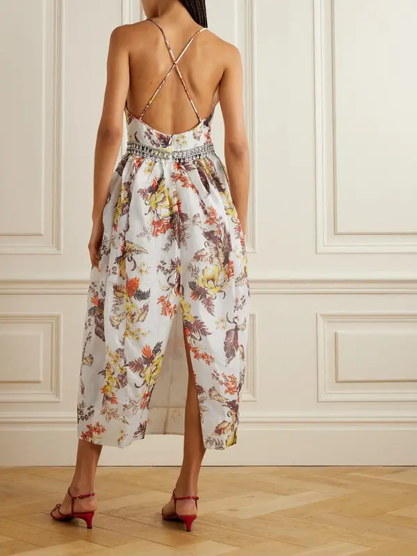 Zimmermann Matchmaker Embellished Midi Dress In Ivory - 60% Off |  Editorialist