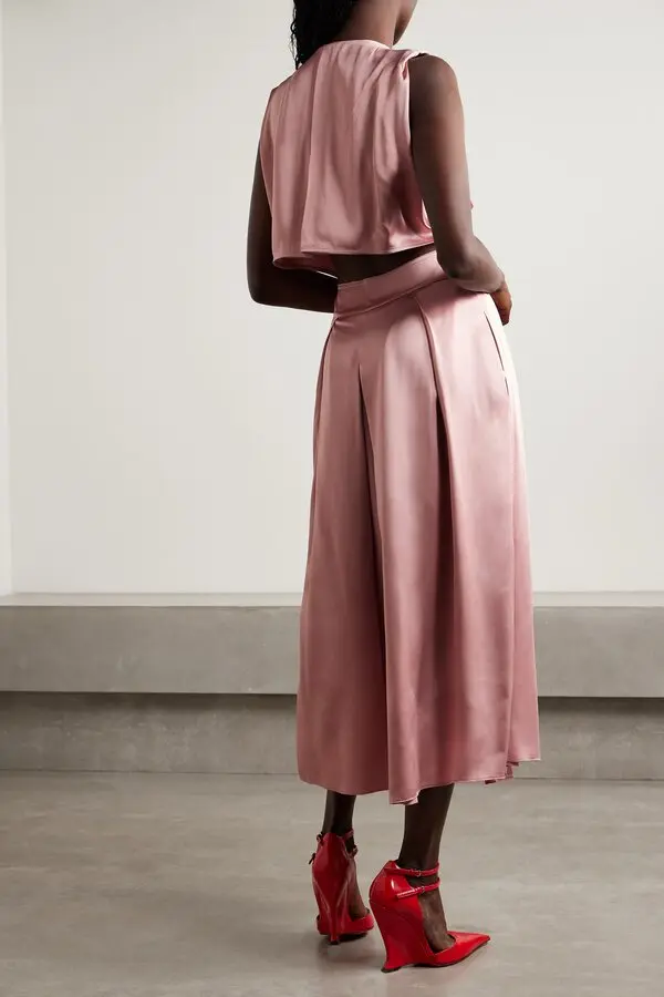 strapless open back dress Baltic Born Womens Sandra Pleated Maxi Dress | Champagne