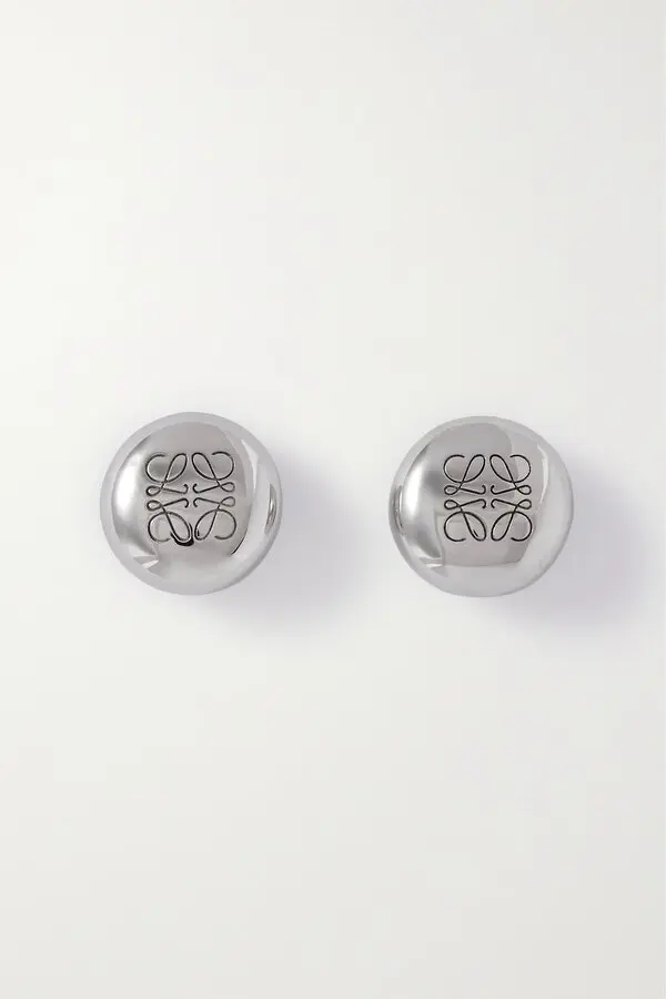 Loewe Pebble Stud Earrings - Silver