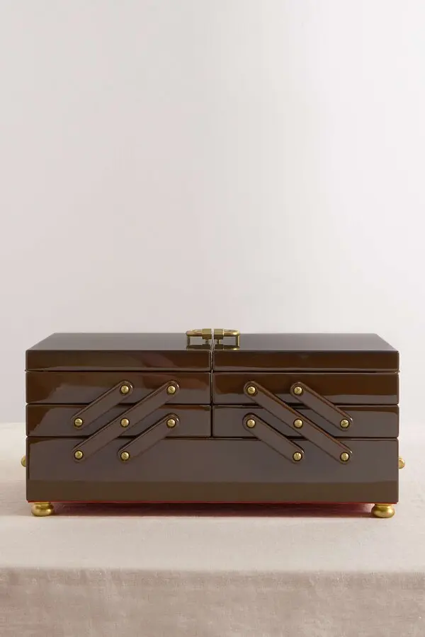 MARLA AARON The Everything Resin Jewelry Box - Brown