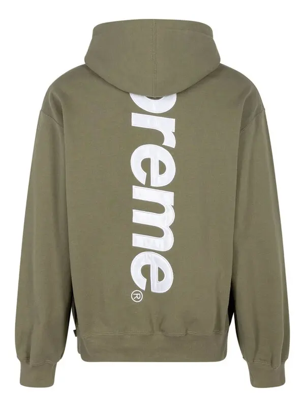 Supreme Satin Appliqué Hoodie - Green