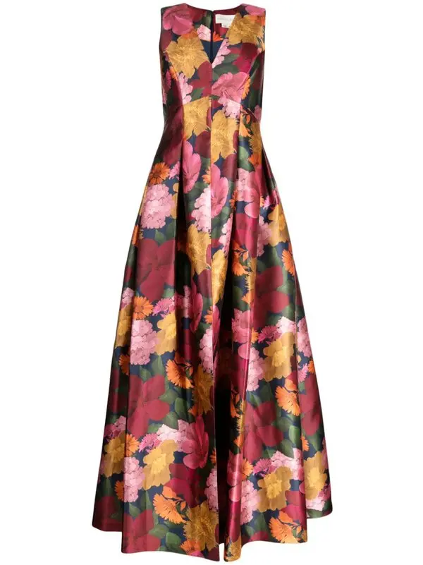 Sachin & Babi Brooke Floral-print Gown - Pink
