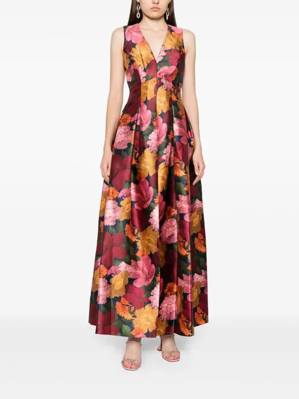 Sachin & Babi Brooke Floral-print Gown - Pink
