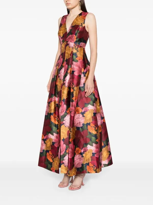 Sachin & Babi Brooke Floral-print Gown - Pink
