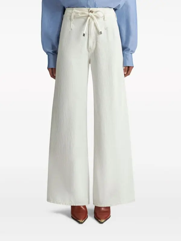 Etro High-rise Wide-leg Jeans - White