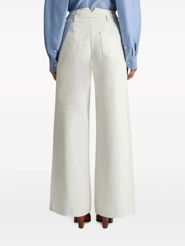 Etro High-rise Wide-leg Jeans - White