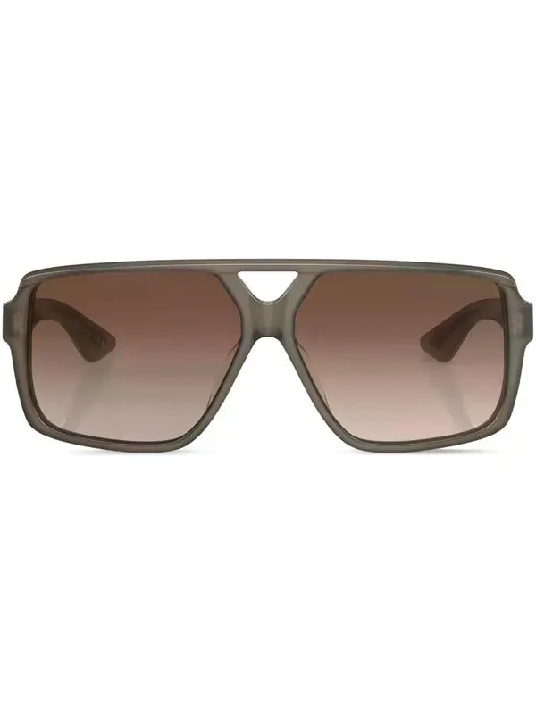 Oliver Spencer 1977c Oversize-frame Sunglasses - Grey