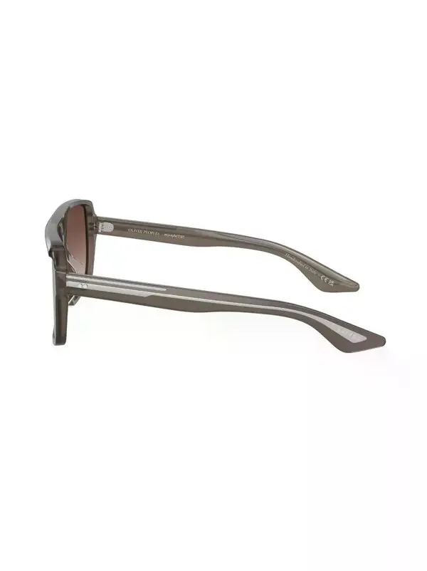Oliver Spencer 1977c Oversize-frame Sunglasses - Grey