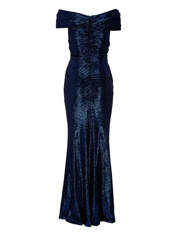 Talbot Runhof Tokara Off-shoulder Maxi Dress